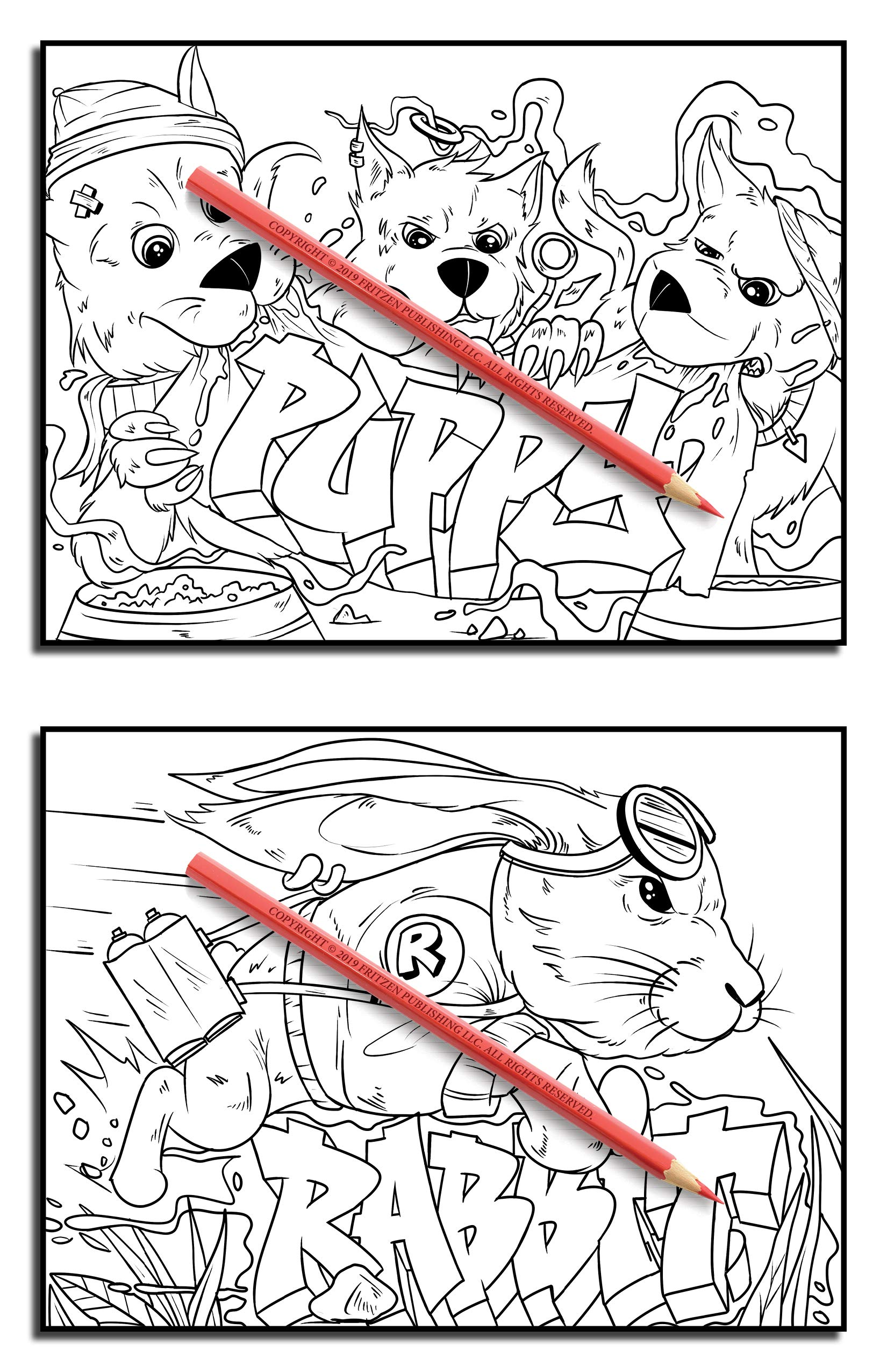 The Best Street Art Coloring Books for Kids and Adults! – SPG Family ...