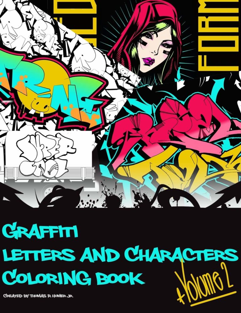 The Best Street Art Coloring Books for Kids and Adults! – SPG Family ...