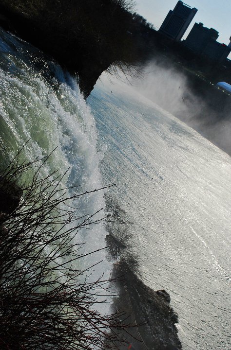 American Falls and Bridal Veil Falls – Luna Island – Niagara Falls, New ...