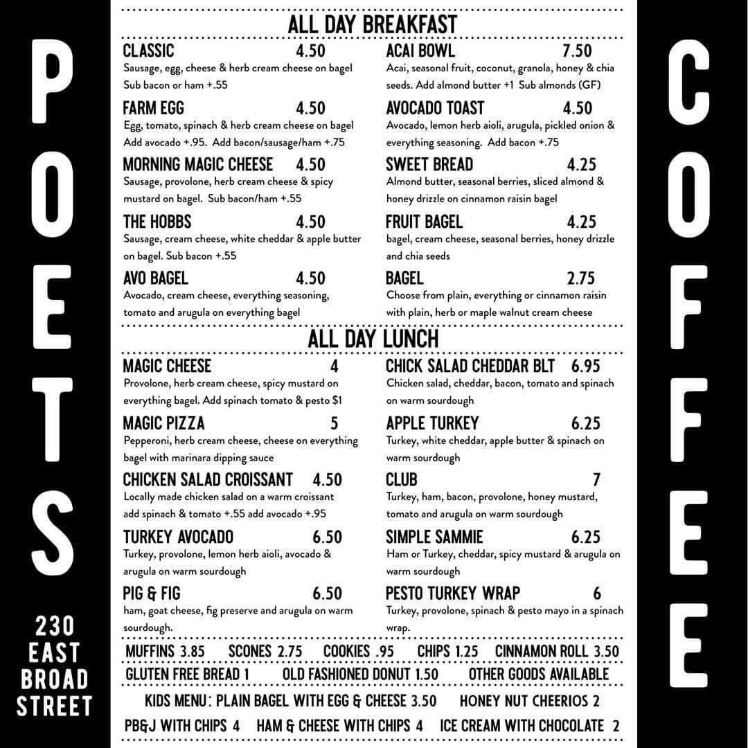 Strawberry Acai Bowl and a Front Porch Cold Brew from Poet’s South ...