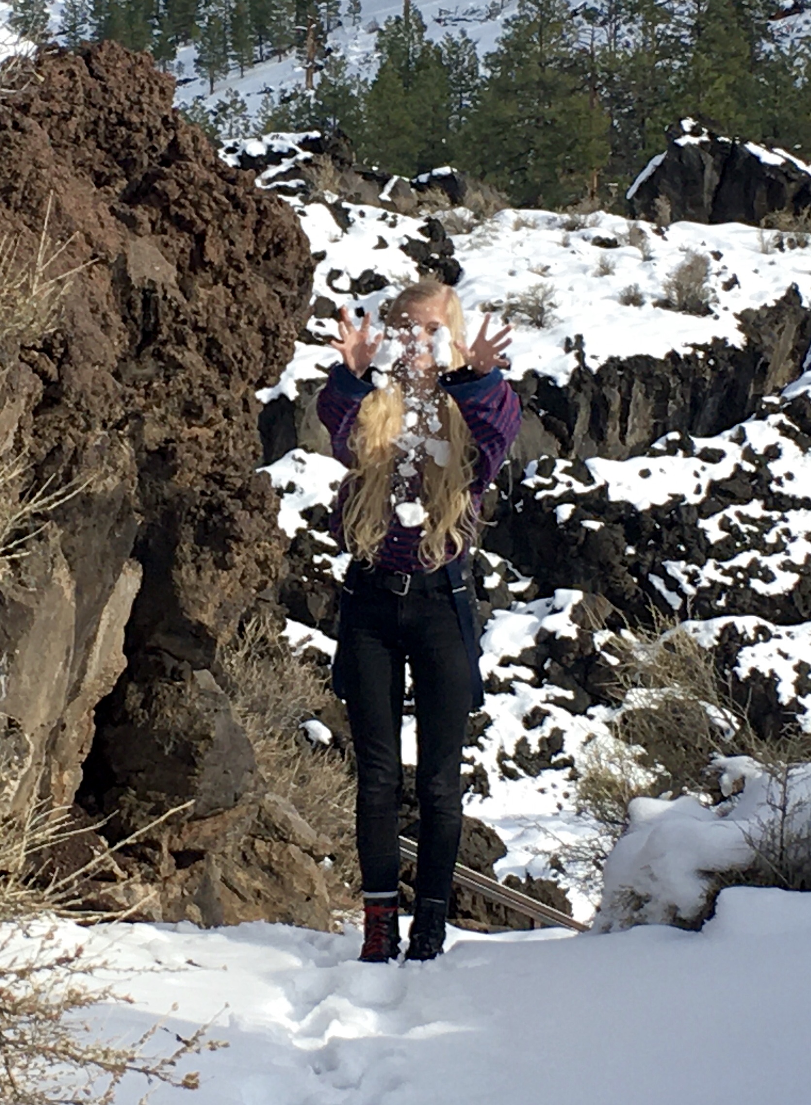 Throwing Snowballs on the Lava Flow Trail – Sunset Crater Volcano ...