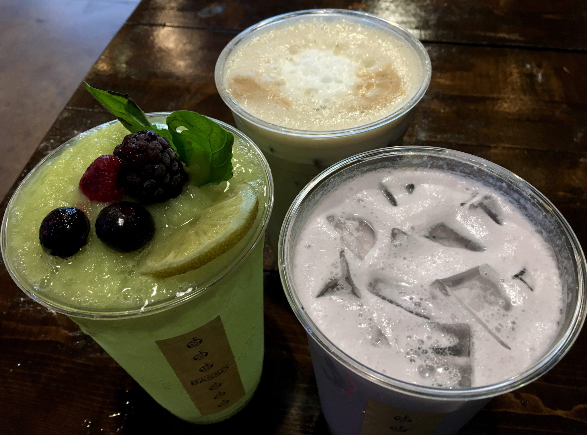 White Grape Mojito, Taro Milk Tea, and a Misugaru Latte at Coffee House ...