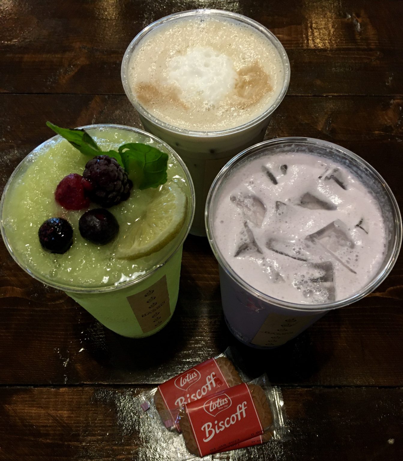 White Grape Mojito, Taro Milk Tea, and a Misugaru Latte at Coffee House ...