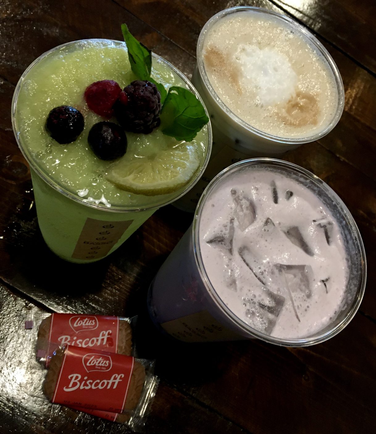 White Grape Mojito, Taro Milk Tea, and a Misugaru Latte at Coffee House ...