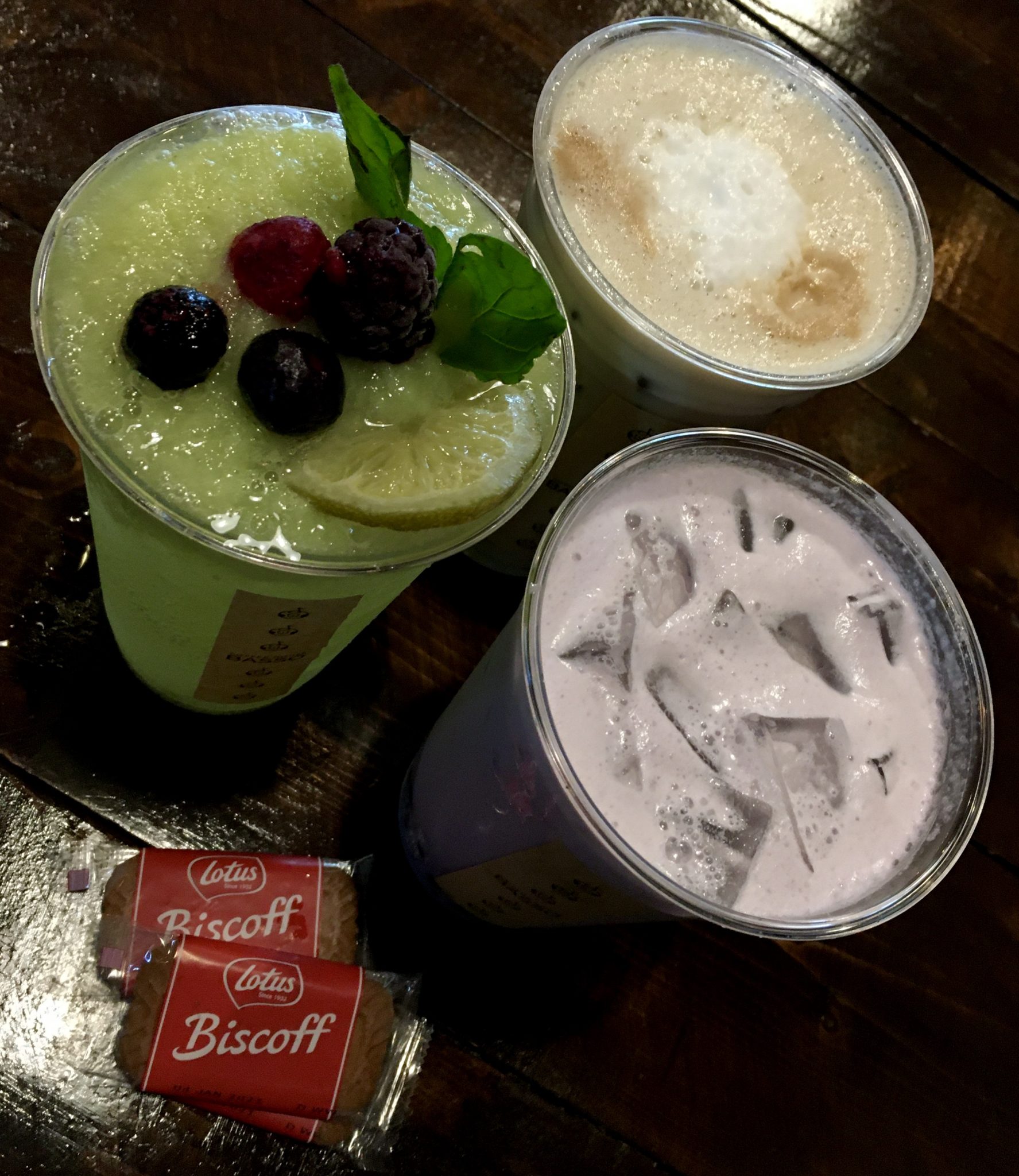 White Grape Mojito, Taro Milk Tea, and a Misugaru Latte at Coffee House ...