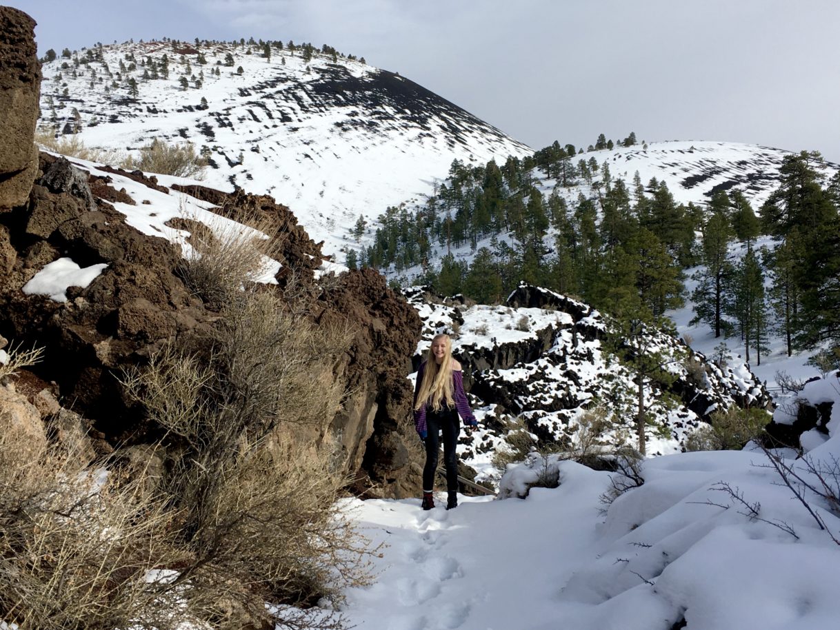 Throwing Snowballs on the Lava Flow Trail – Sunset Crater Volcano ...