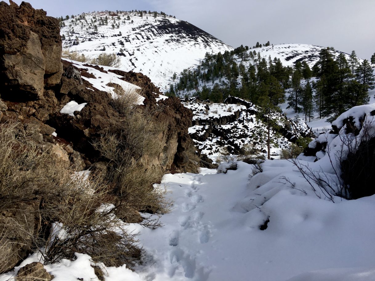 Throwing Snowballs on the Lava Flow Trail – Sunset Crater Volcano ...