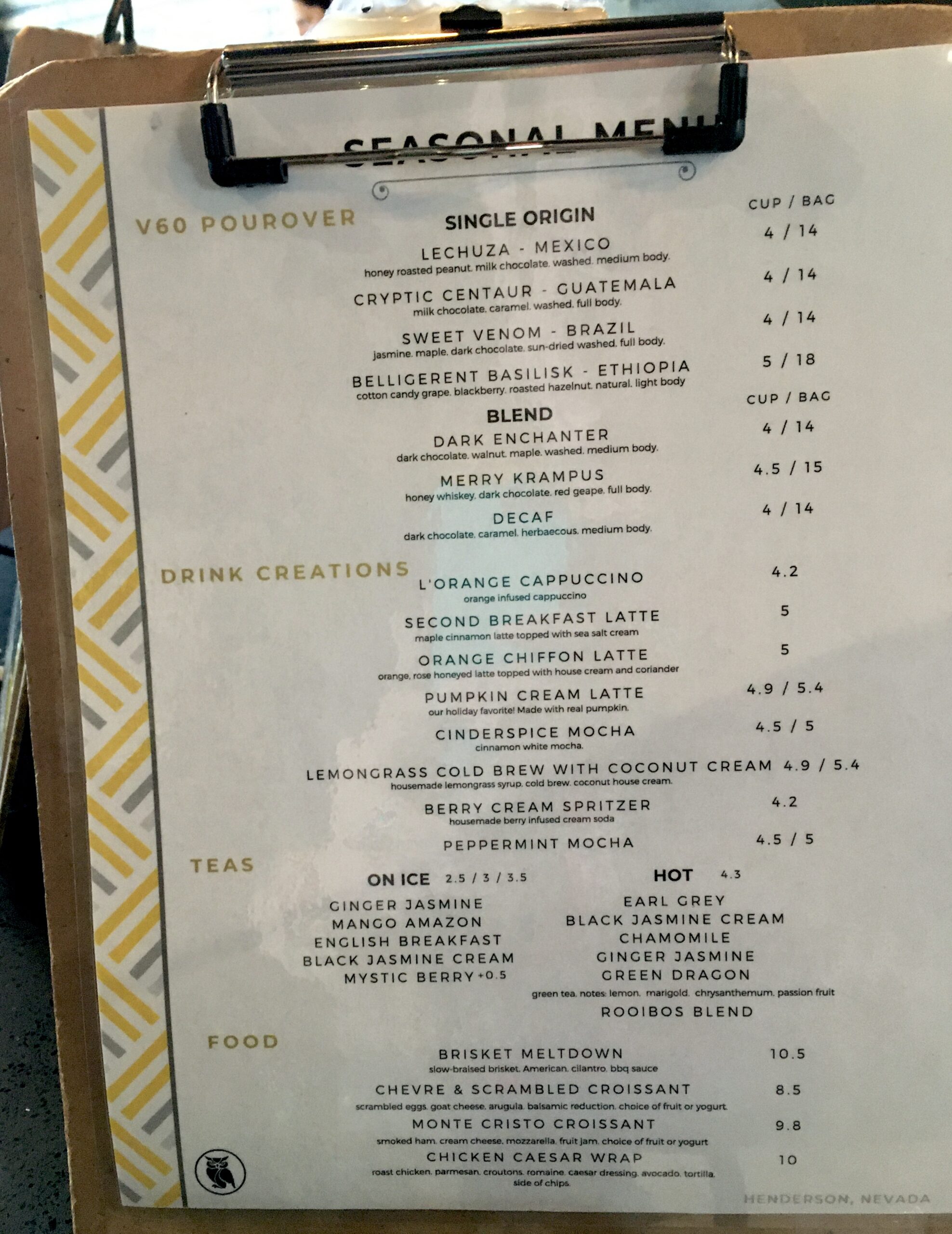 Bad Owl Coffee Roasters – A Harry Potter Themed Coffee Shop – Henderson ...
