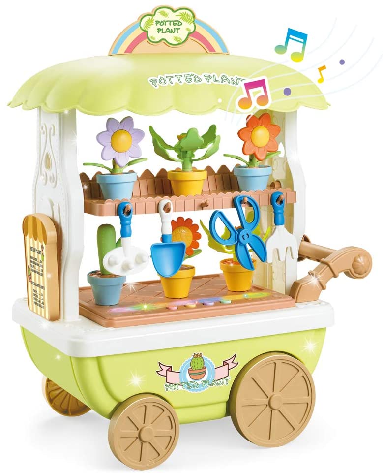 Life’s a Garden Dig It: BeebeeRun Flower Garden Market Cart Toy for ...