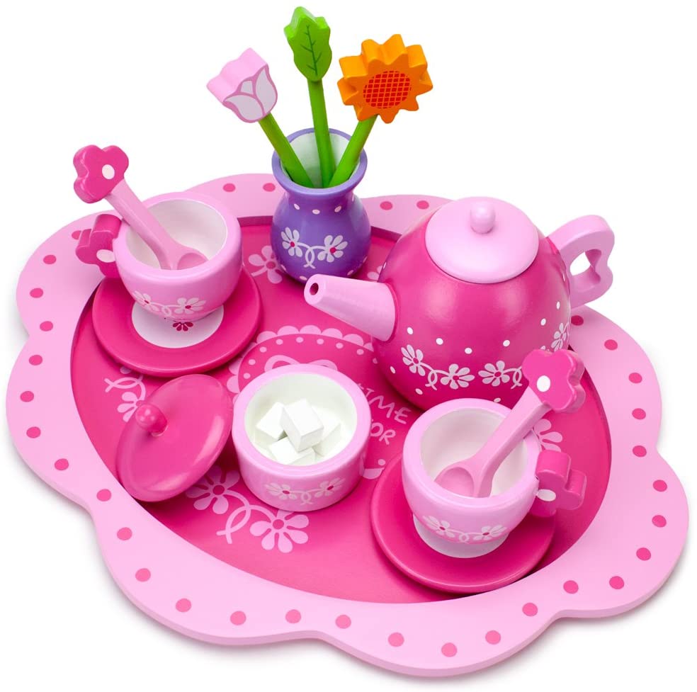 Creative Play Kitchen Fun: Imagination Generation Pink Blossoms Tea ...