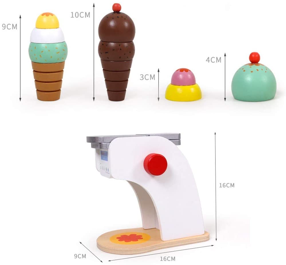 Creative Play Kitchen Fun: Wooden Ice Cream Dispenser Toy – SPG Family ...