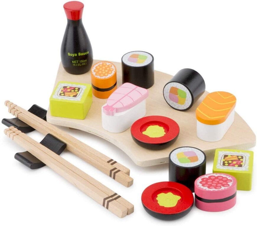 Creative Play Kitchen Fun: New Classic Toys Wooden Pretend Play Sushi ...