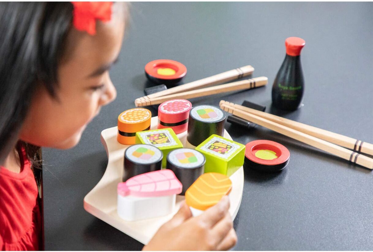 Creative Play Kitchen Fun: New Classic Toys Wooden Pretend Play Sushi ...