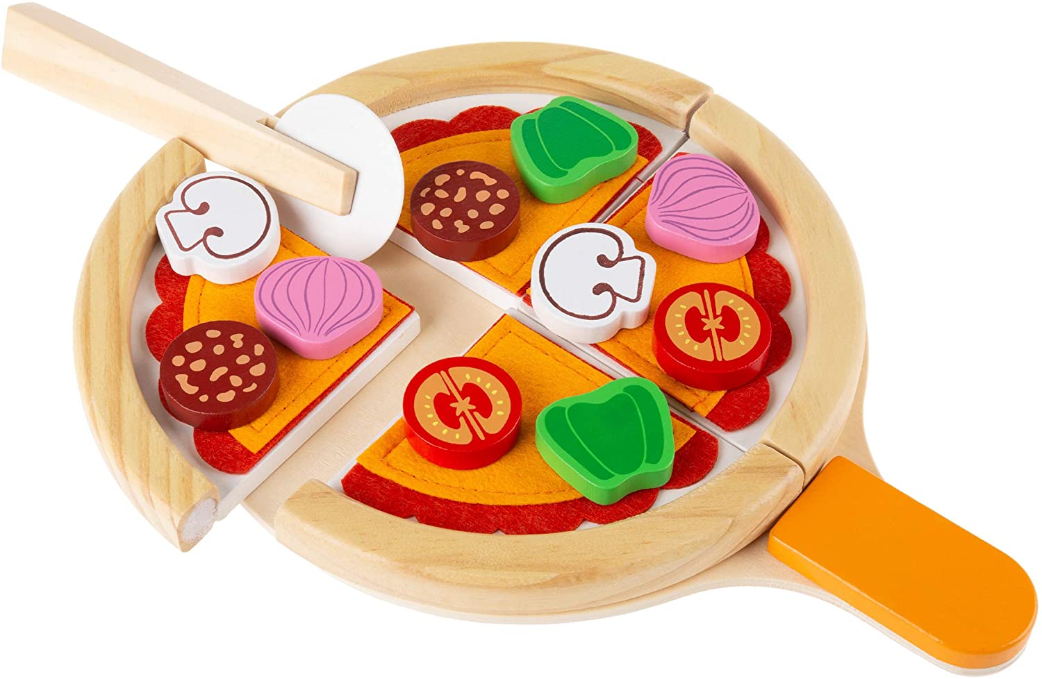 Brain Food: Pizzeria – Hey! Play! Pretend Play Pizza Set -Wooden Toy ...