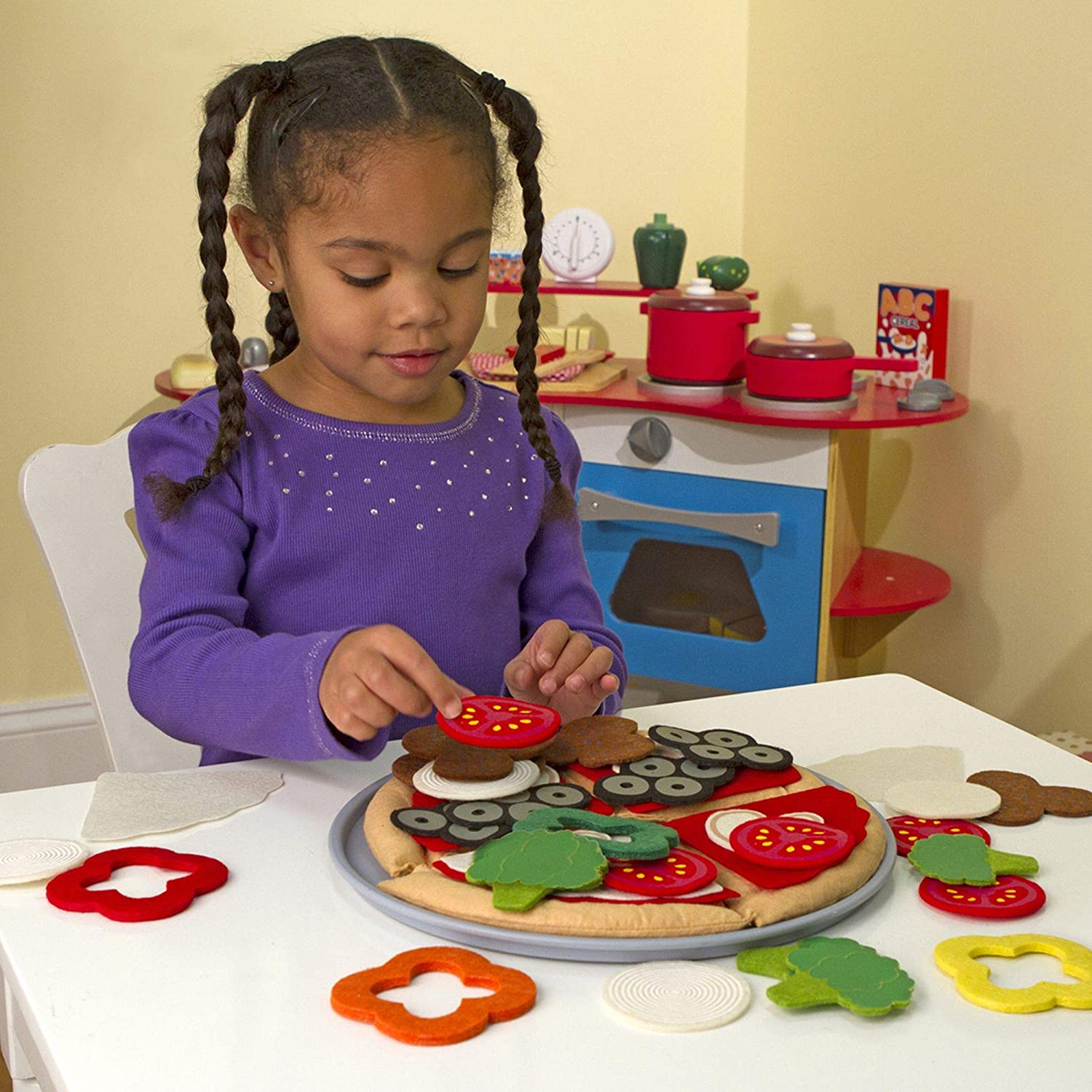 Brain Food: Pretend Pizzeria – Melissa & Doug Felt Food Pizza Set – SPG ...