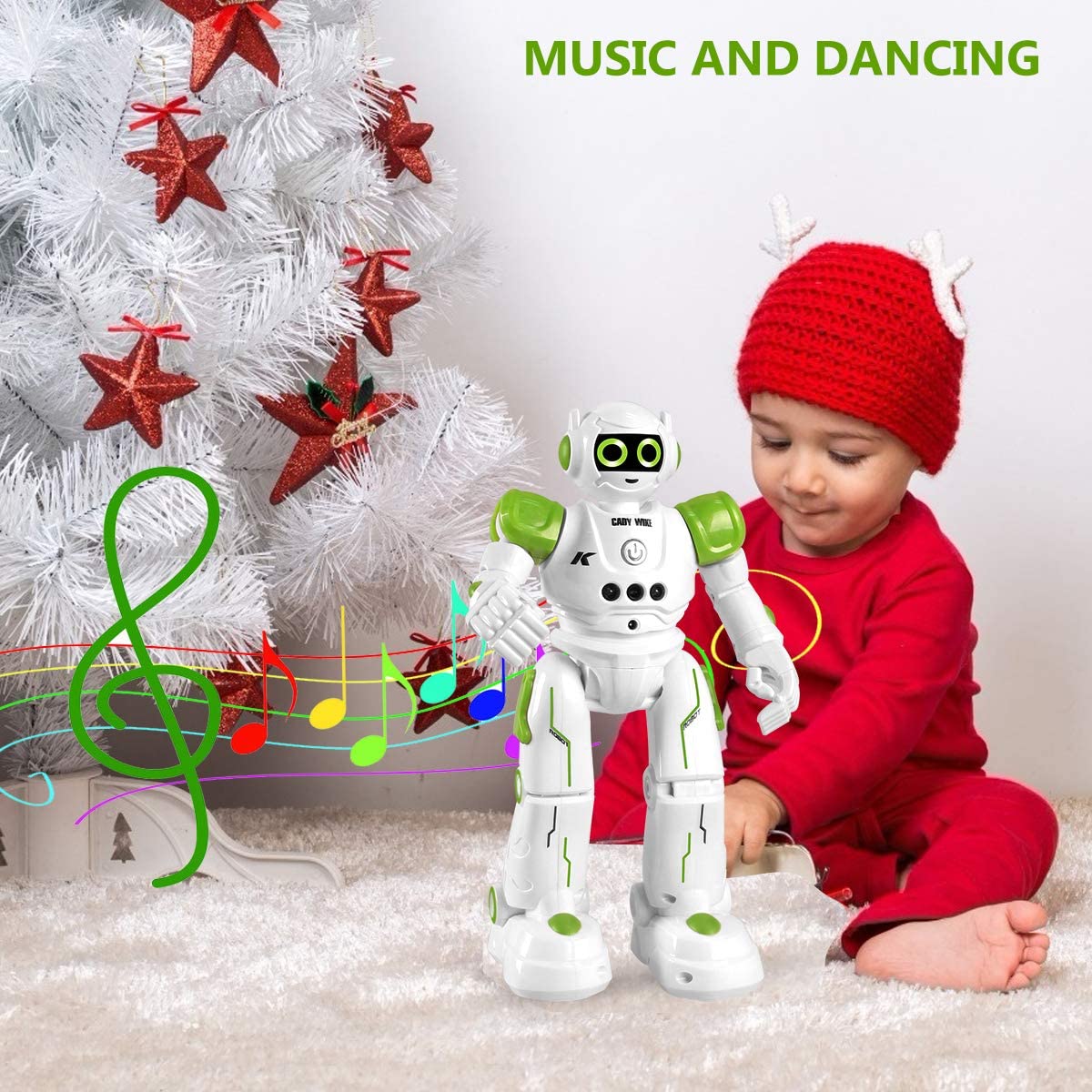 Robotics: RC Robot for Kids – Programmable Music, Lights, Walking ...