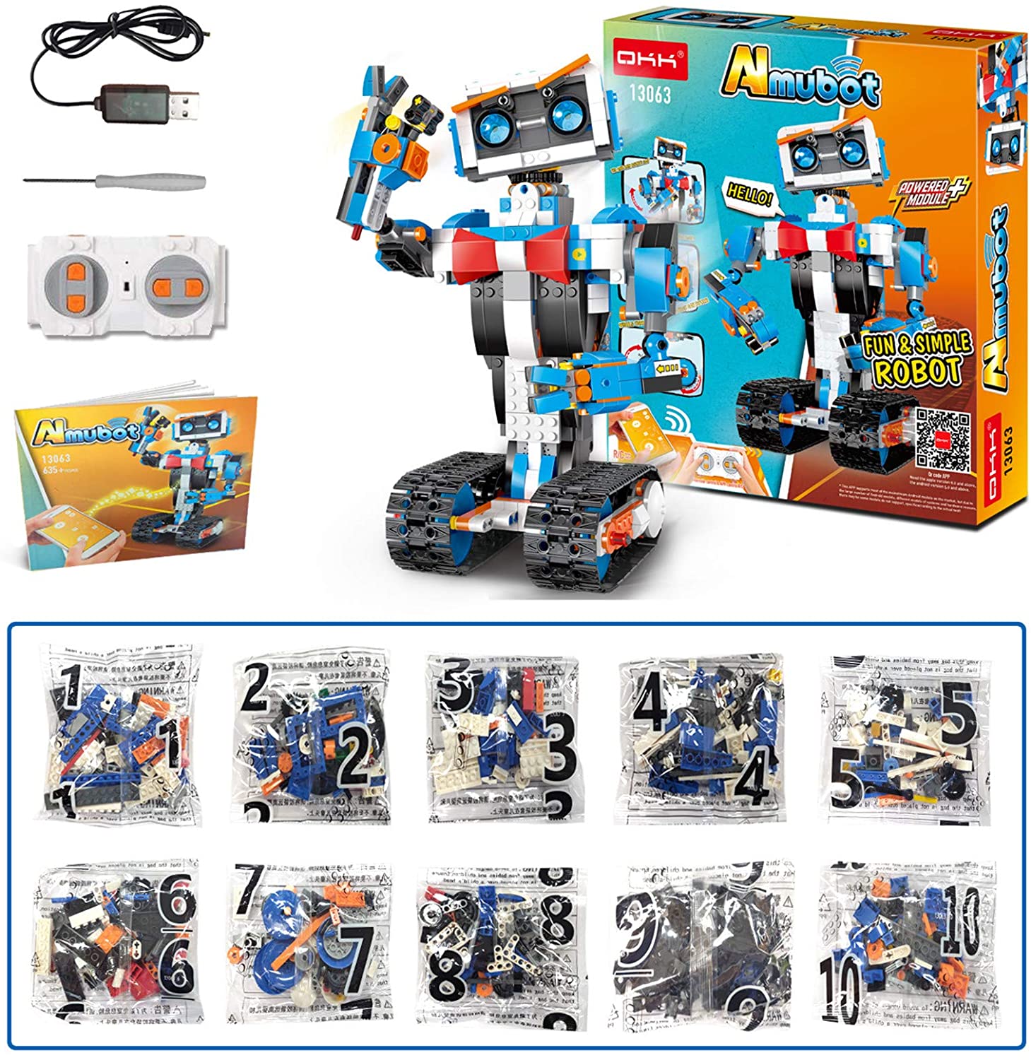 Robotics: okk AImubot STEM Robot Building Block Toy – SPG Family ...