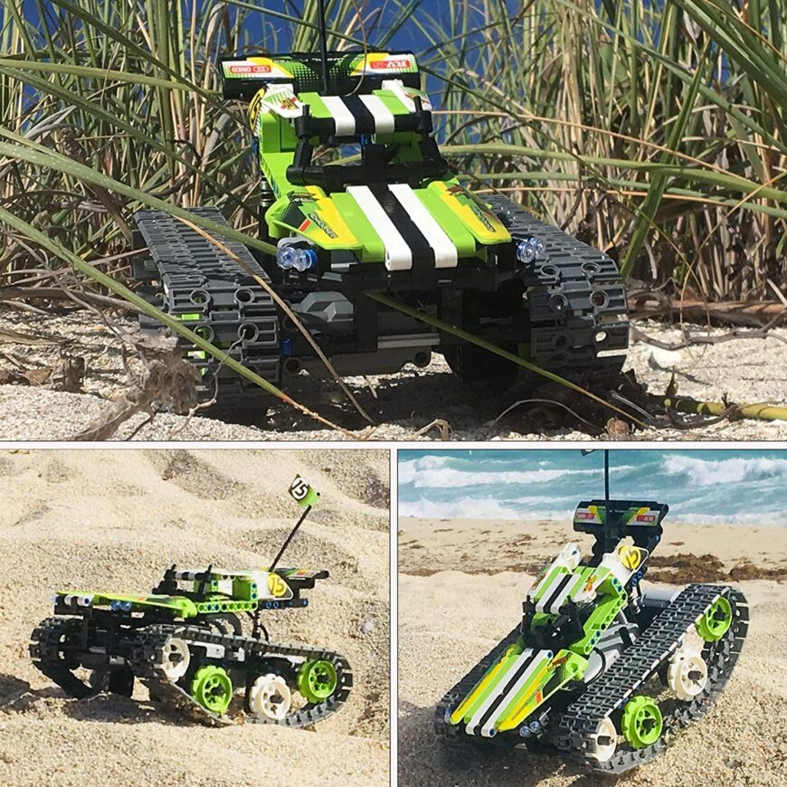 Robotics: RC STEM Engineering Kit Builds Tracked Car / Robot / Tank ...
