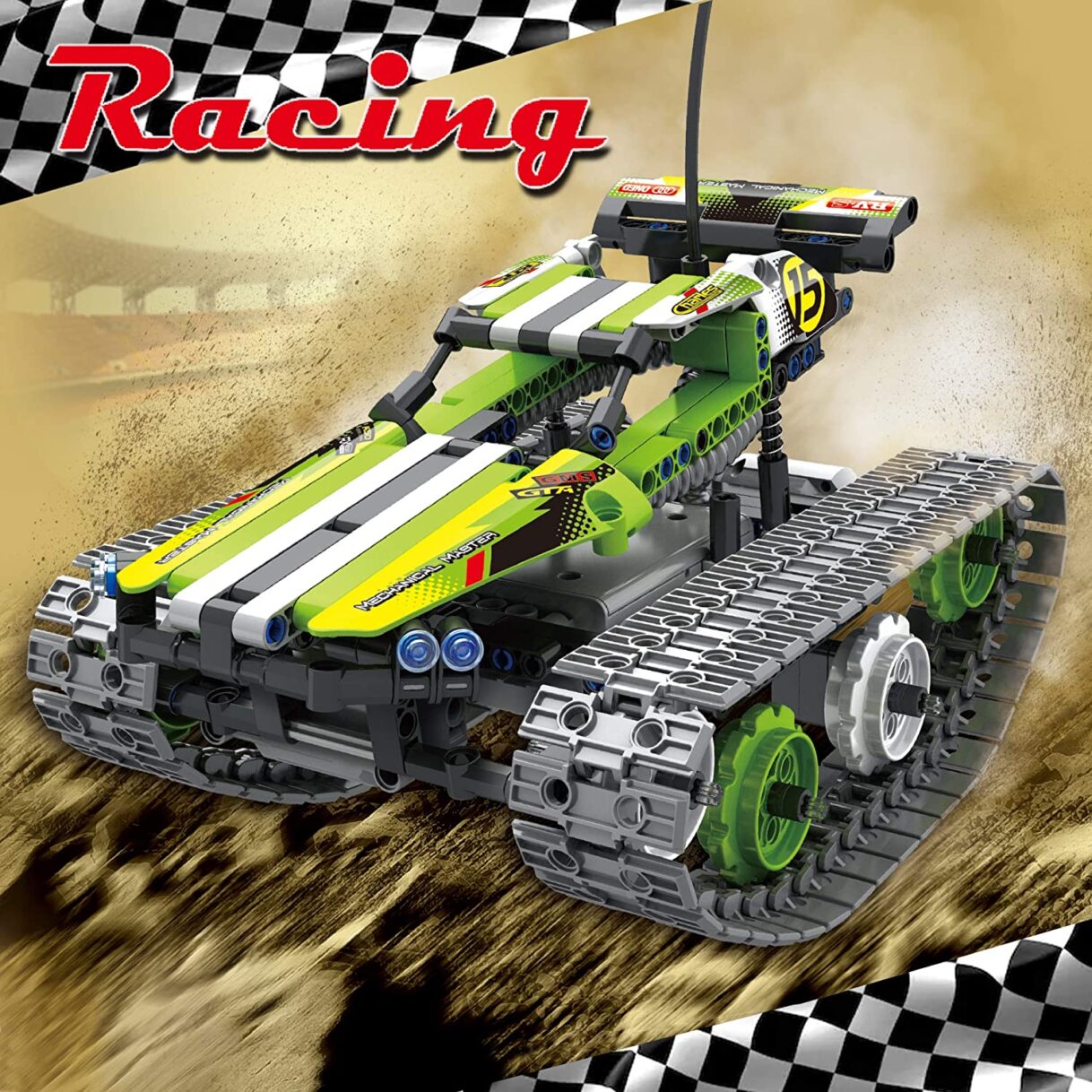 Robotics: RC STEM Engineering Kit Builds Tracked Car / Robot / Tank ...