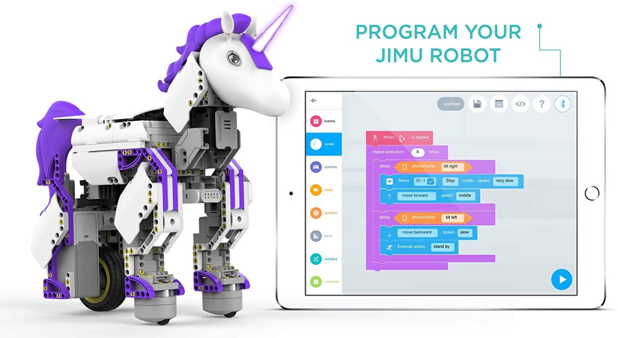 Robotics Ubtech Mythical Series Unicornbot Kit App Enabled Building And Coding Stem Learning