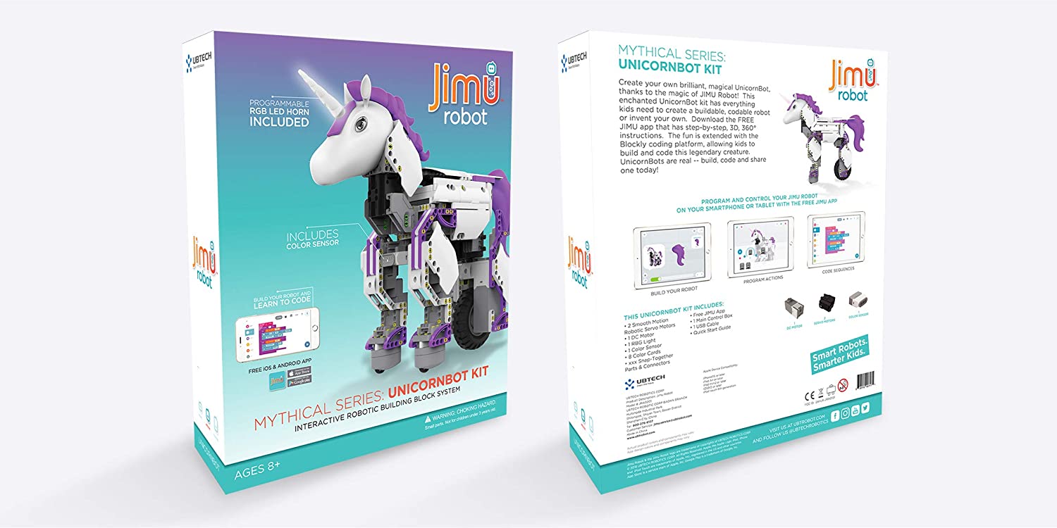 Robotics Ubtech Mythical Series Unicornbot Kit App Enabled Building And Coding Stem Learning