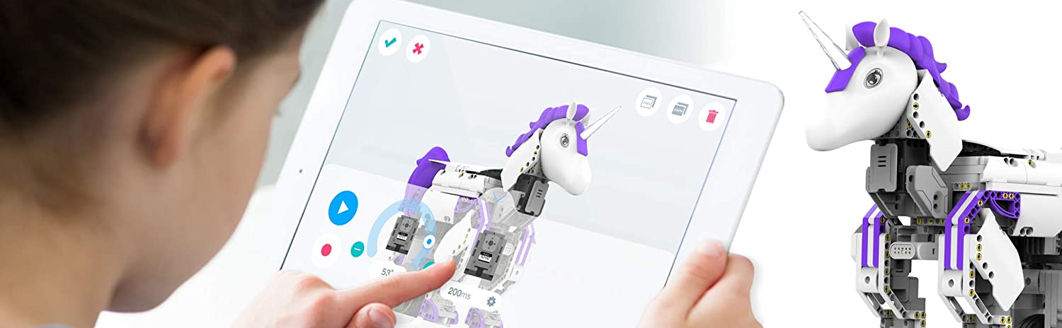 Robotics: UBTECH Mythical Series – Unicornbot Kit – App-Enabled Building & Coding Stem Learning ...