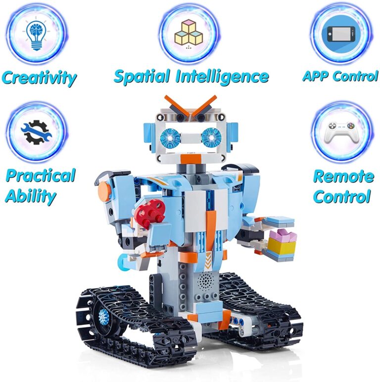 Robotics: GOOMY Build a Robot Remote Control Blocks Kit Intelligent RC ...