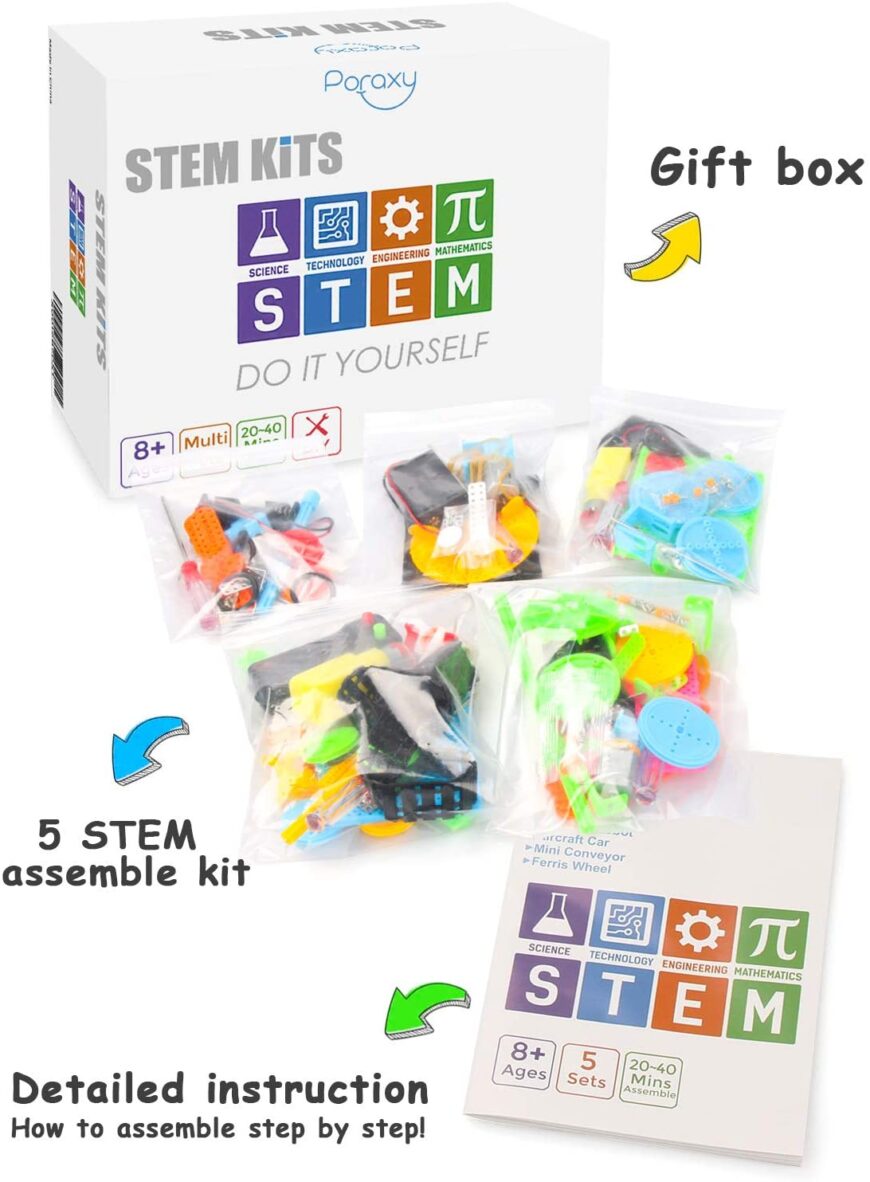 Engineering: Poraxy DIY STEM Kit – Electronic Motor Assembly 5 Pack ...