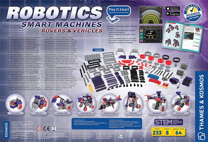 Robotics: Thames & Kosmos Robotics – Smart Machines Rovers and Vehicles ...