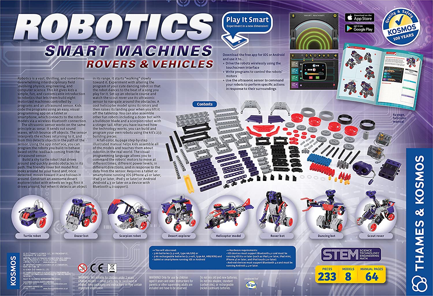 Robotics: Thames & Kosmos Robotics – Smart Machines Rovers and Vehicles ...