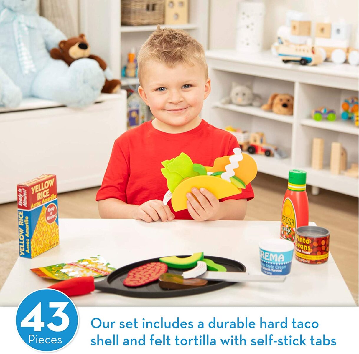 Creative Play Kitchen Fun: Melissa & Doug Taco & Tortilla Pretend Food ...