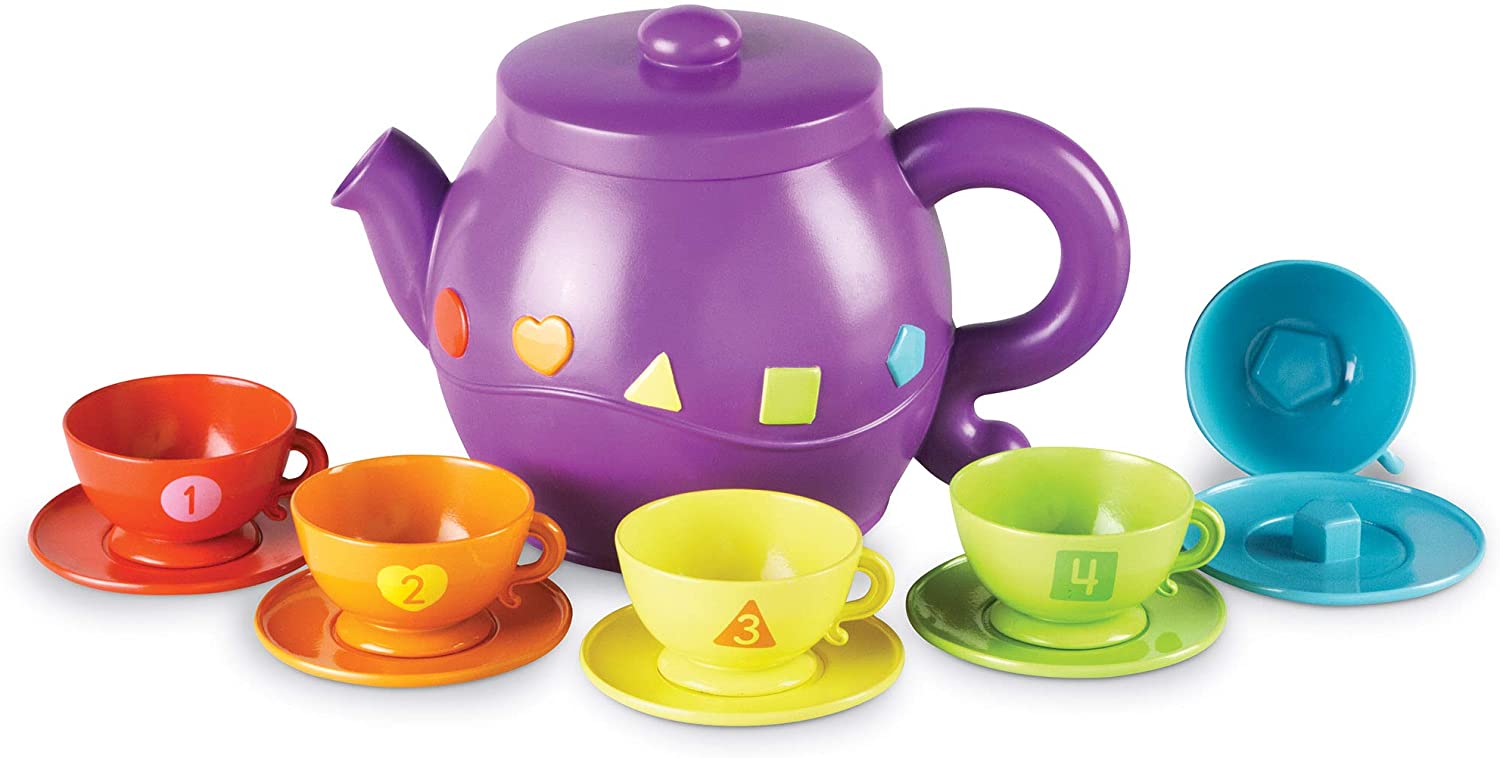 Tea Party Hard: Learning Resources Serving Shapes Tea Set – Color ...
