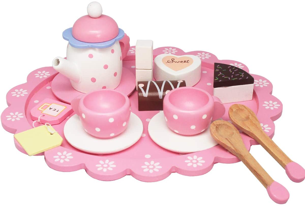 Tea Party Hard: Pink Wooden Tea Party Play Set – SPG Family Adventure ...