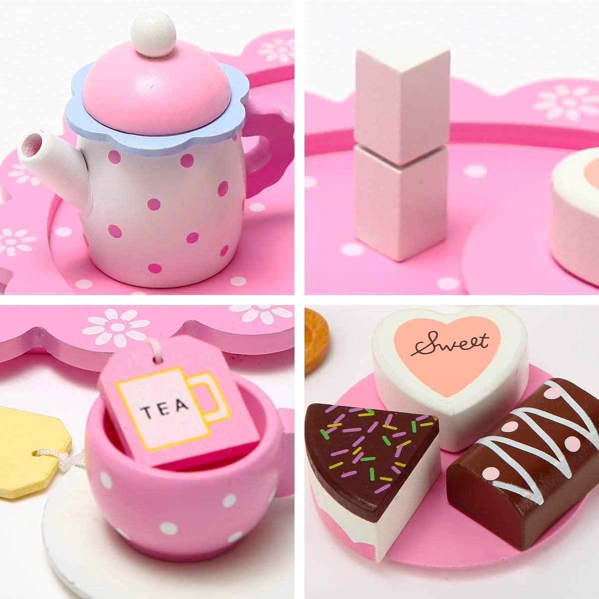 Tea Party Hard: Pink Wooden Tea Party Play Set – SPG Family Adventure ...