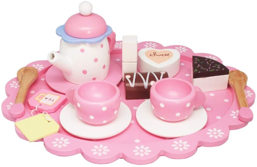 Tea Party Hard: Pink Wooden Tea Party Play Set – SPG Family Adventure ...