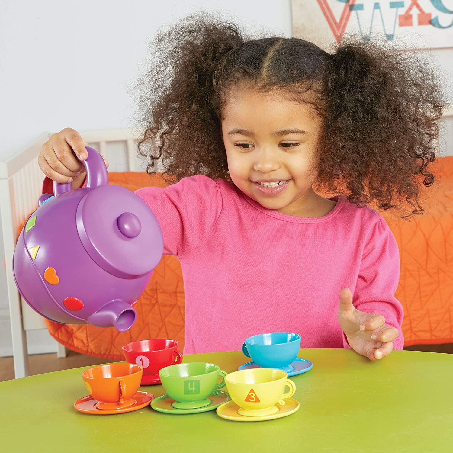 Tea Party Hard: Learning Resources Serving Shapes Tea Set – Color ...