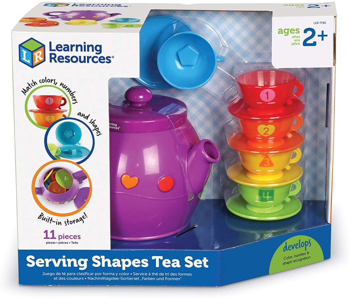Tea Party Hard: Learning Resources Serving Shapes Tea Set – Color ...