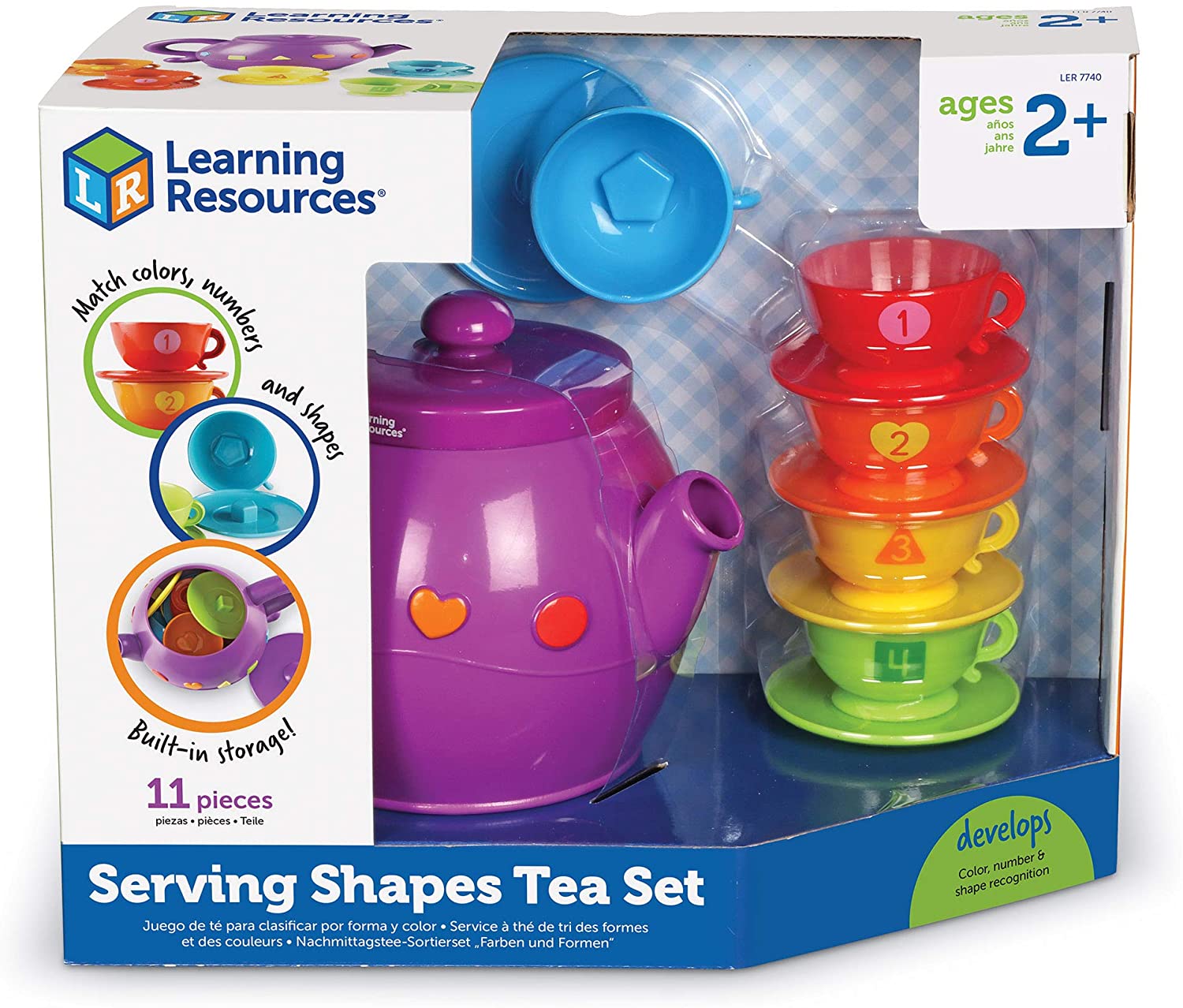 Tea Party Hard: Learning Resources Serving Shapes Tea Set – Color ...