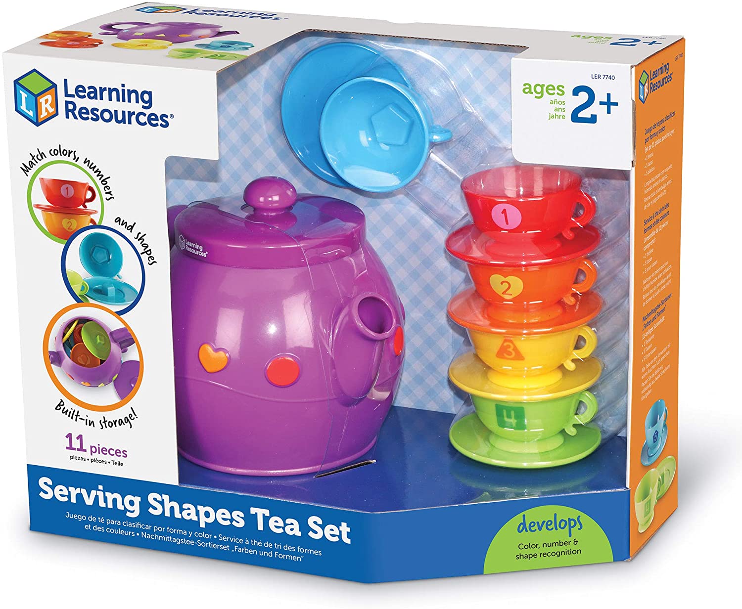 Tea Party Hard: Learning Resources Serving Shapes Tea Set – Color ...