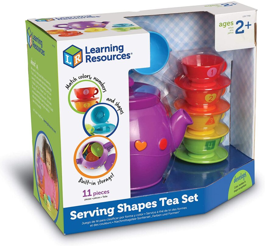 Tea Party Hard: Learning Resources Serving Shapes Tea Set – Color ...