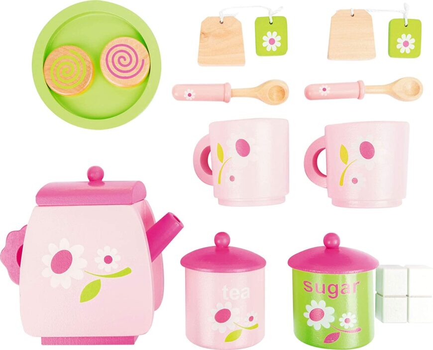 Tea Party Hard: Small Foot Wooden Toys Pink Flower Tea Party Pretend ...