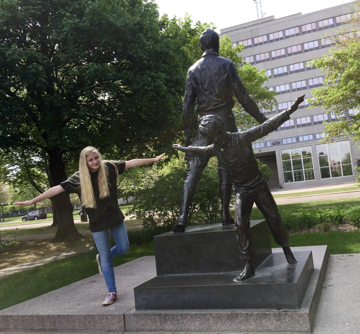 Flying with Lindbergh – Charles Lindbergh Memorial Statue “The Boy and ...