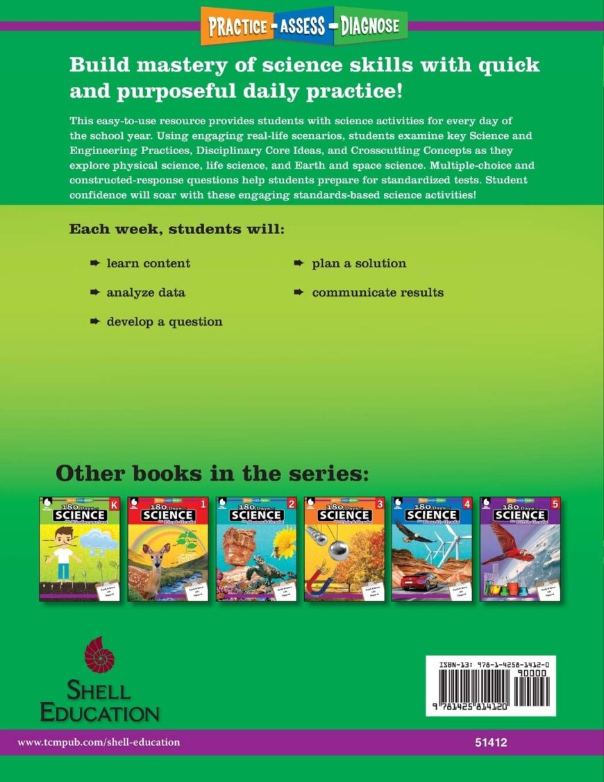 SCIENCE: 180 Days of Science: Grade 6 – Daily Science Workbook – SPG ...