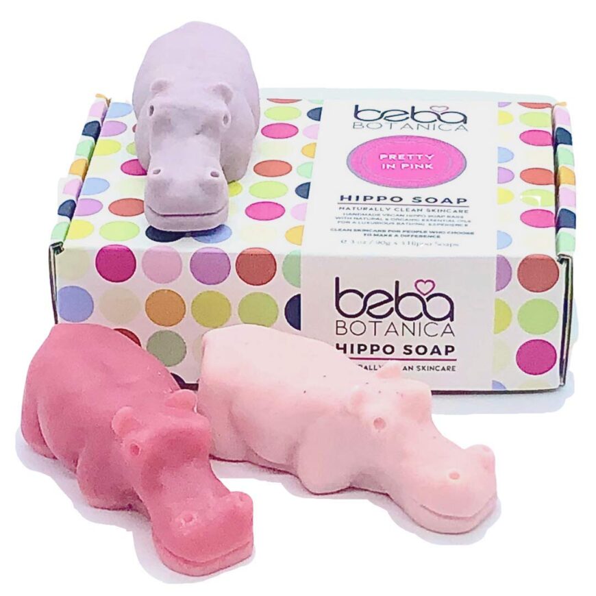 HIPPO SOAP (Pretty in Pink) – 3 x 90g bars – Luxurious Vegan Soap Made ...