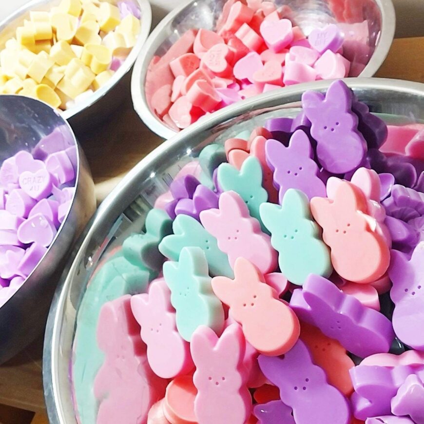 Peep Style Pastel Bunny Glycerin Soap 4 Pack by Sunbasil Soaps – Great for Easter Baskets! – SPG ...