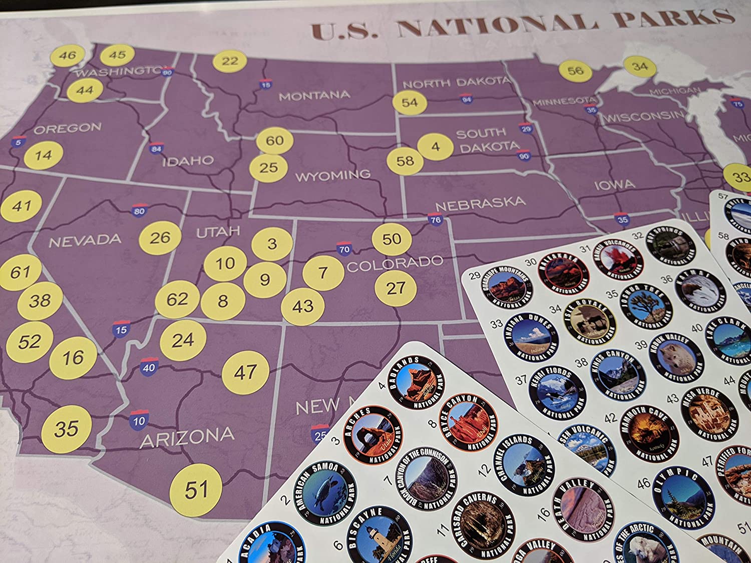 Collection of 63 Stickers Set – All US National Parks and Large Size ...