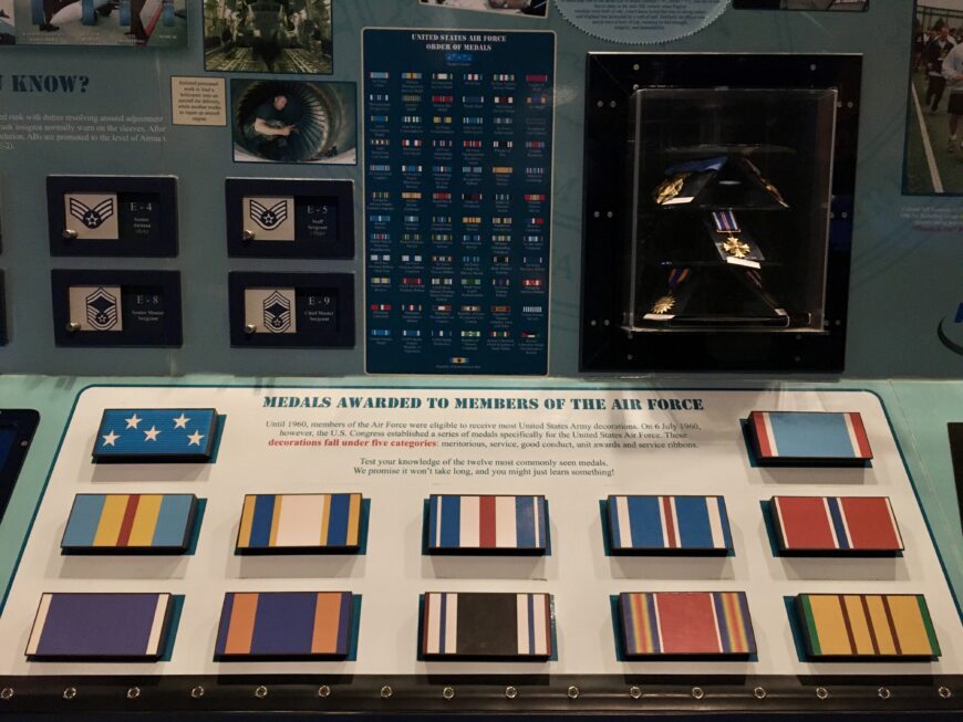 Museum of Aviation – United States Air Force Order of Medals – Warner ...