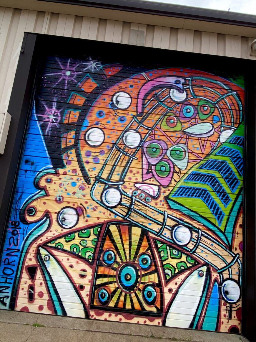 Garage Door Graffiti at Artisan Forge Studios – Eau Claire, Wisconsin ...